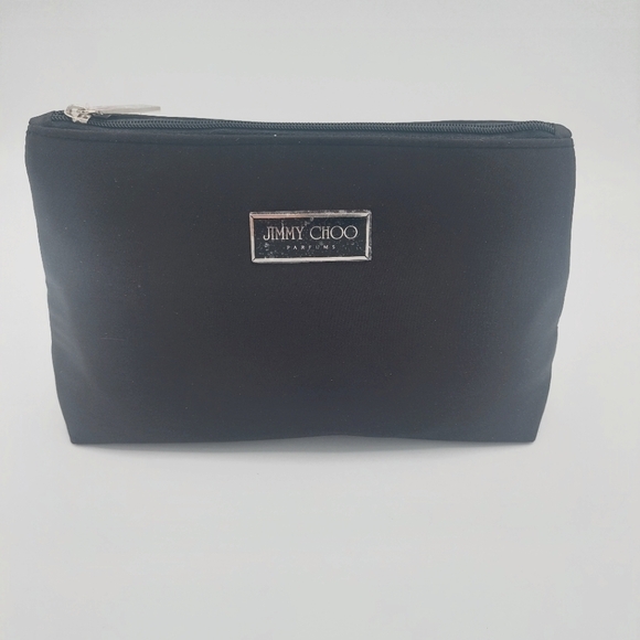Jimmy Choo | Bags | Jimmy Choo Parfums Cosmetic Pouch Black Plastic ...